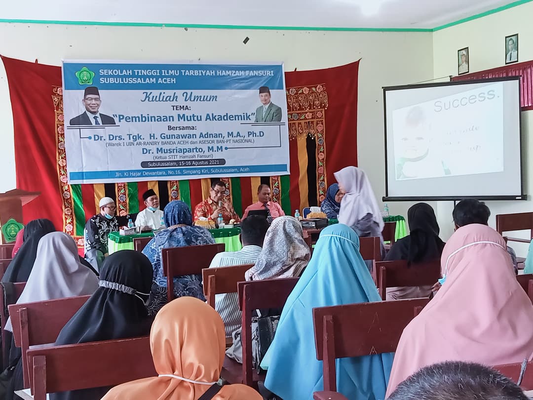 Warek I UIN Ar Raniry Melaksanakan Kuliah Umum di STIT Hamzah Fansuri ...